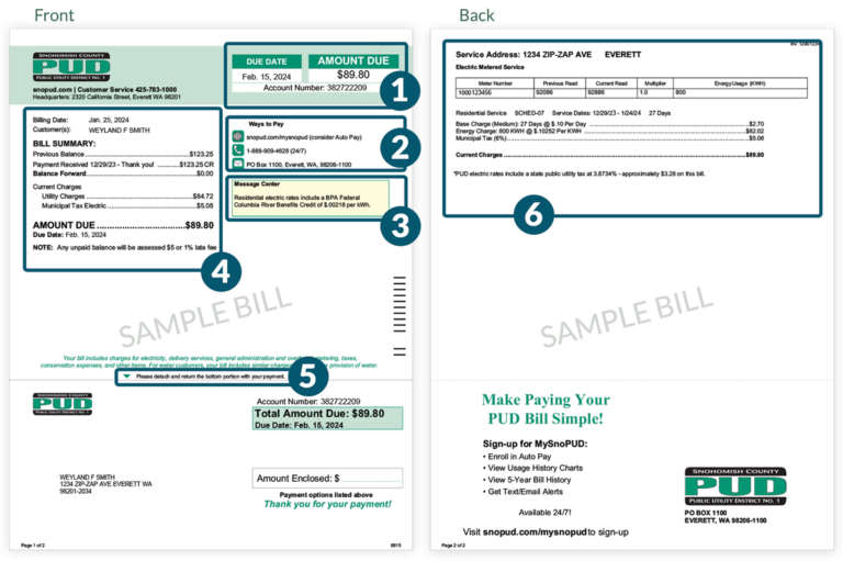 My Billing Statement - Snohomish County PUD