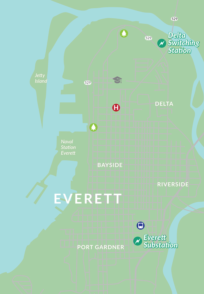 Everett Neighborhoods Map Property Crime Rates And Non Violent Crime