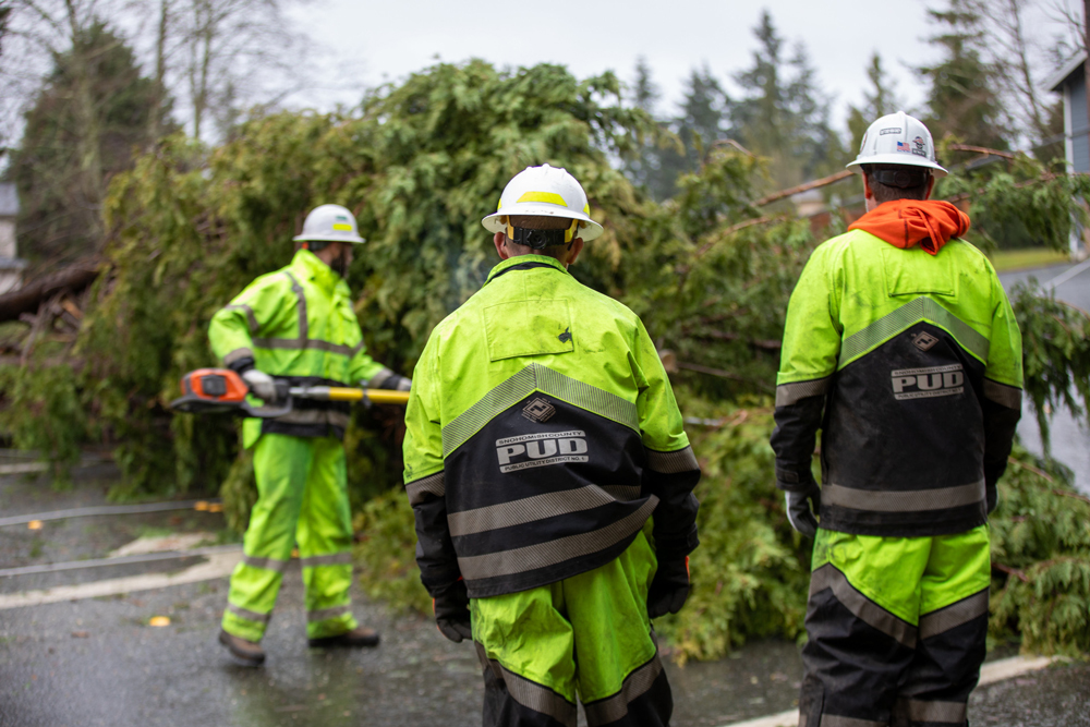 PUD Crews Working to Restore Power After Overnight Windstorm ...